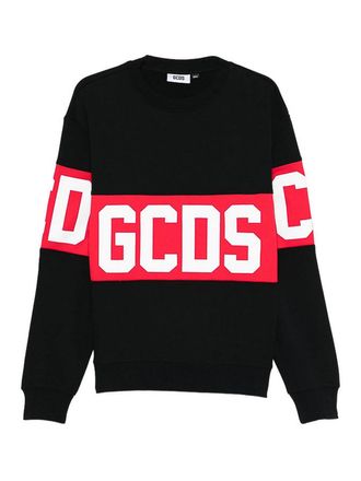 GCDS Pull Col Rond - Noir