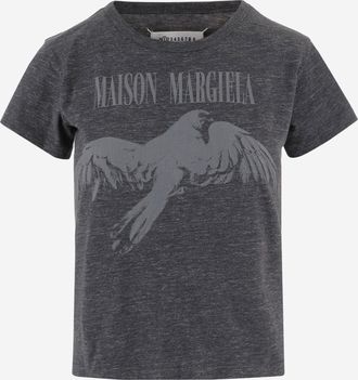 Maison Margiela T-shirt en coton avec logo