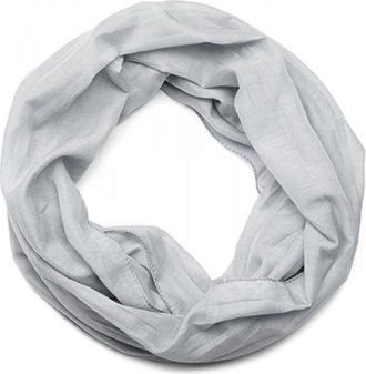 styleBREAKER écharpe tube légère unie, écharpe dété soyeuse, foulard unisexe uni 01016076, couleur:Gris clair