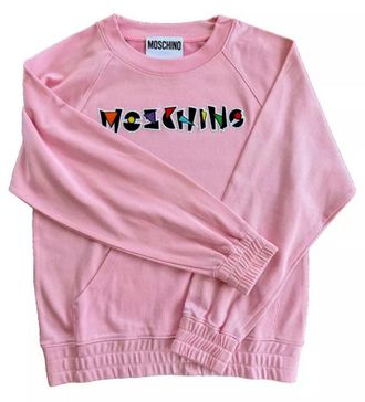 Moschino Strickpullover Couture Milano Pullover mit 3D-Stickerei Exklusivsten und hochwertigsten Kollektion von Moschino