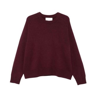Soft Goat Rundhals-Pullover - - Knitwear - Damen - Rot - XS