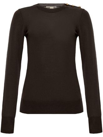 Stella McCartney pull fin en laine - Marron