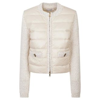 Moncler Damen, Strickwaren, Wei&szlig;, MGr&ouml;&szlig;e