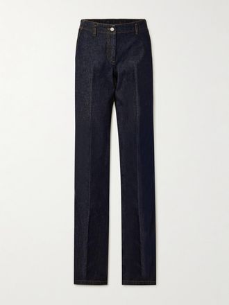 Dries Van Noten Tief Sitzende Jeans Mit Schmalem Bein - Blau