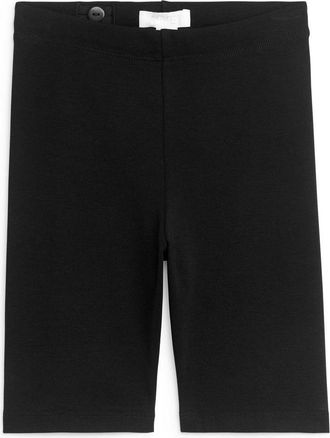 Arket Radlerhose Aus Jersey -Schwarz