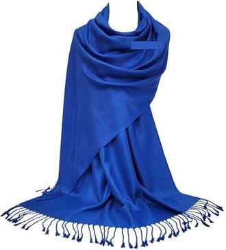 GFM Écharpe style pashmina - Toutes saisons - Tissage sergé doux - B9, B9-crtnl-blue, L