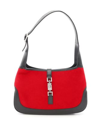 Gucci 2000-2015 Jackie Schultertasche aus Wolle - Schwarz