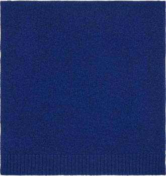 Malo ribbed-trim scarf - Blau