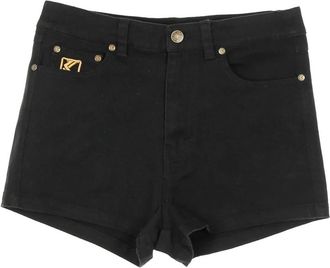Karl Kani Schwarze Denim-Shorts mit Kani-Logo - - Shorts - Damen - Schwarzk - XS
