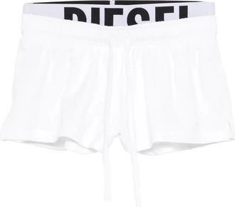 Diesel Femme, Shorts, Blanc, Taille: 40 FR Miranda D-Pop Logo Shorts