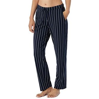 Schiesser Pantalon de Pyjama Long en Coton à Motifs - Mix + Relax Bas de Pijama, Multicolore 1_179271, 46 Femme