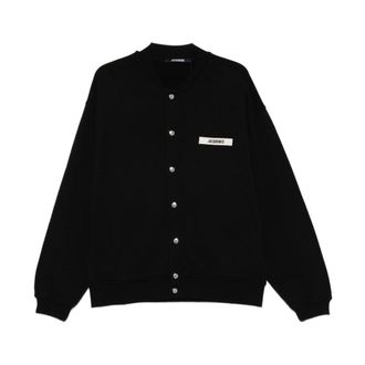 Jacquemus Homme, Pulls, Noir, Taille: XS Pull Noir Aw25 Coupe &Eacute;l&eacute;gante