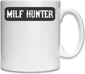 Generic Milf Hunter Wei&szlig;e Keramiktasse Wei&szlig; One Size
