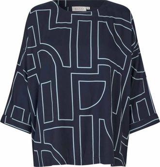 Masai Femme, Blouses et Chemises, Bleu, Taille: 46 FR Blouses