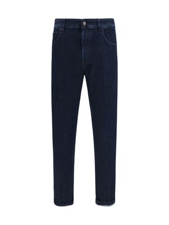 Pantaloni Torino Tapered-Fit Denim Jeans - Blue