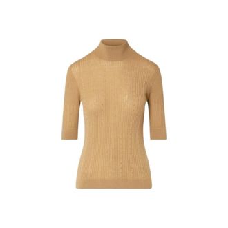 Liu Jo Wf6101 Ma77Q Top en Laine - Femme - Pulls - Beige - Taille: 38 FR