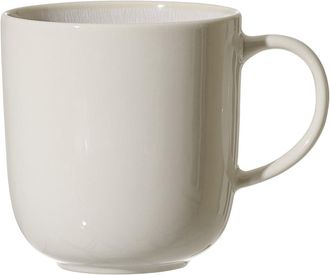 Ritzenhoff & Breker Laredo Kaffeebecher, 400 ml, Runder Henkelbecher mit Farbverläufen, Skandinavisches Design mit Reaktivglasur, Steinzeug, Beige