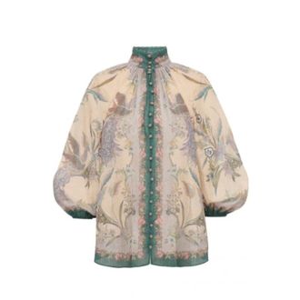 Zimmermann Femme, Blouses et Chemises, Beige, Taille: 40 FR Blouse Zimmermann