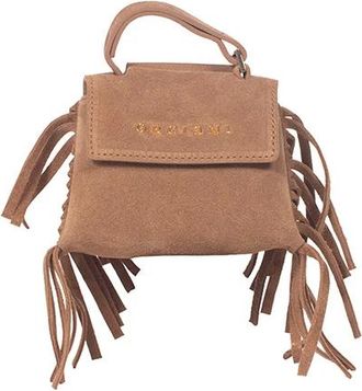 Orciani Femme, Sacs, Brun, Taille: ONE Size Mini Sveva Peach Fringe Charm