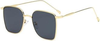 Generic Lunettes De Soleil Carr&eacute;es &Agrave; Monture M&eacute;tallique Large For Hommes Et Femmes, Id&eacute;ales For Les D&eacute;placements Quotidiens, Les Soir&eacute;es, Les S&eacute;ances Photo Et