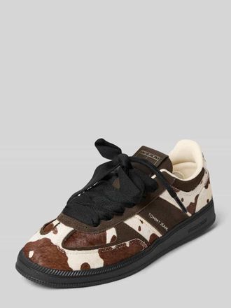 Tommy Jeans Low Top Sneaker aus echtem Kalbsleder Modell THE GREENWICH EDGE CALF HAIR