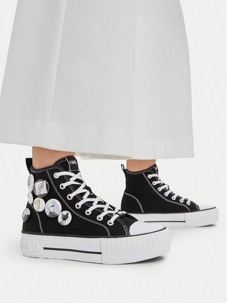 Karl Lagerfeld Sneakers aus Stoff KL60459 Schwarz