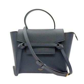 Celine Sac &agrave; main mallette vintage Pre-owned - Femme - Pre-owned - Bleu - Taille: ONE Size