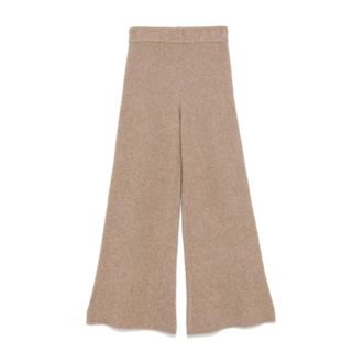 Lisa Yang Kamelbraune Cashmere-Mischung Boucl&eacute; Hose - - Trousers - Damen - Braun - XS