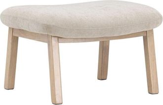 Venture Design Venture Home - Repose-pieds en tissu et bois - Beige - Rile