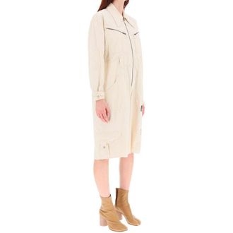 Maison Margiela Womens White Cotton Jumpsuit