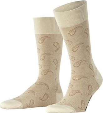 Burlington Paisley M So coton fantaisie 1 paire, Chaussettes Homme, Beige Zement 4077, 40-46