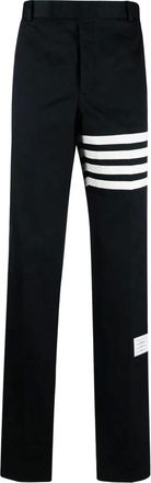 Thom Browne Homme, Pantalons, Bleu, Taille: XL Cotton Twill 4-Bar Unconstructed Chino Pantalons