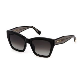 Furla Damen Sfu778 Sonnenbrille, schwarz (Shiny Black), 70