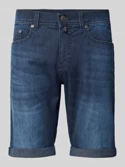 Pierre Cardin Jeansshorts mit Label-Detail