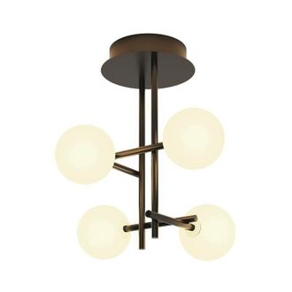 Mantra Mantra - Plafonnier design, Plafonnier cellar 4L Noir en Metal