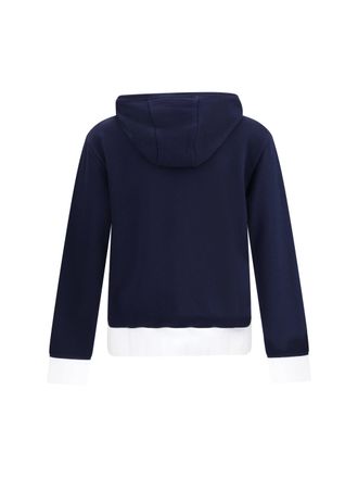 Thom Browne Mens Cotton Hoodie Navy Sweatshirts Sweater