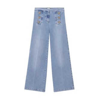 Seductive Femme, Jeans, Bleu, Taille: 46 FR Jean Large Taille Haute