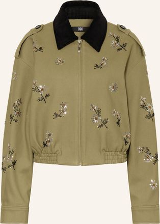 Riani Riani Blouson Mit Pailletten Und Schmuckperlen gruen