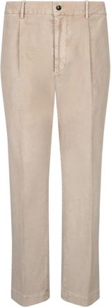 Dell'Oglio Homme, Pantalons, Beige, Taille: XL Pantalon en velours c&ocirc;tel&eacute;