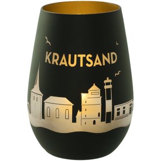 Goodtimes Windlicht Krautsand Skyline (Schwarz & Gold)
