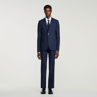 Sandro Veste de costume en laine