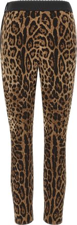 Dolce & Gabbana Womens Brown Viscose Leggings Clothing
