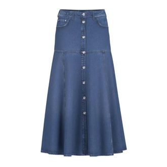 Guess Femme, Jupes, Bleu, Taille: W26 Nidia Long Skirt