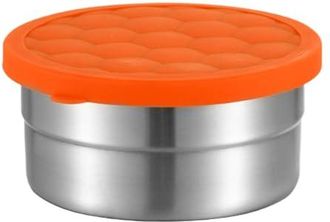 Generic R&eacute;cipients &agrave; go&ucirc;ter en acier inoxydable anti-fuite avec couvercle en silicone | Bo&icirc;tes &agrave; go&ucirc;ter empilables pour le camping, la mer, la plage, lext&eacute;rie