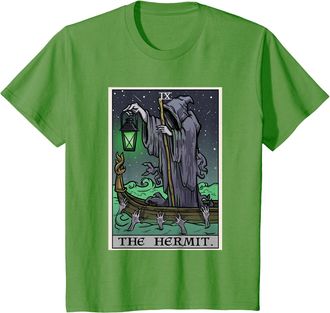 The Ghoulish Garb Tarotkarte f&uuml;r den Einsiedler, Gothic, Halloween, Sensenmann, Horror T-Shirt