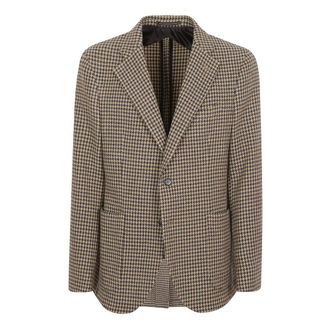 Incotex Homme, Vestes, Brun, Taille: XL Blazer Pied-de-poule