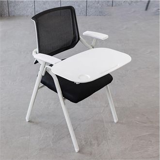 Generic Ergonomische Konferenz-Klappst&uuml;hle mit Klapptisch, Metallgestell und Lendenwirbelst&uuml;tze - ideal f&uuml;r B&uuml;ro und Wartezimmer - stilvolle B&uuml;rom&ouml;bel