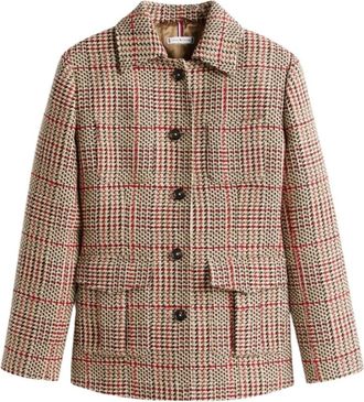 Tommy Hilfiger Femme, Vestes, Multicolore, Taille: 38 FR Tweed Single Breasted Blazer