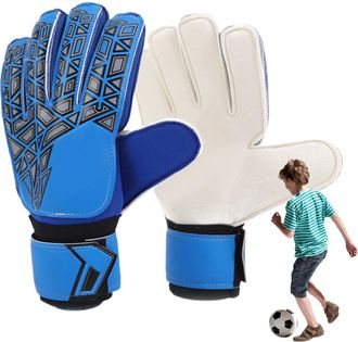 Generic Jugend-Torwarthandschuhe - rutschfeste Fu&szlig;ball-Torwarthandschuhe | Handfl&auml;chenschutz f&uuml;r Match d Boys Girls Kids Co