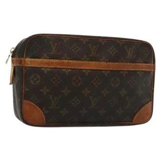 Louis Vuitton Pochette en toile Pre-owned - Femme - Pre-owned - Brun - Taille: ONE Size
